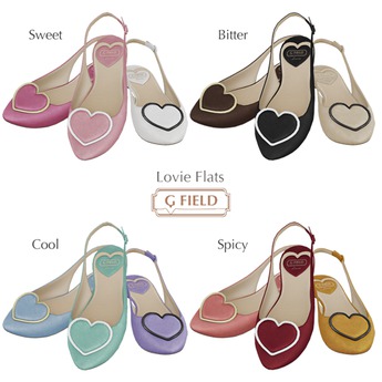 Second Life Marketplace - *GF* Lovie Flats -12 color pack-