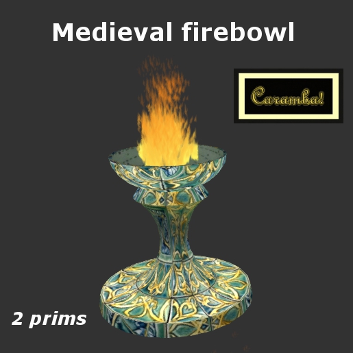 Second Life Marketplace - Medieval fire bowl