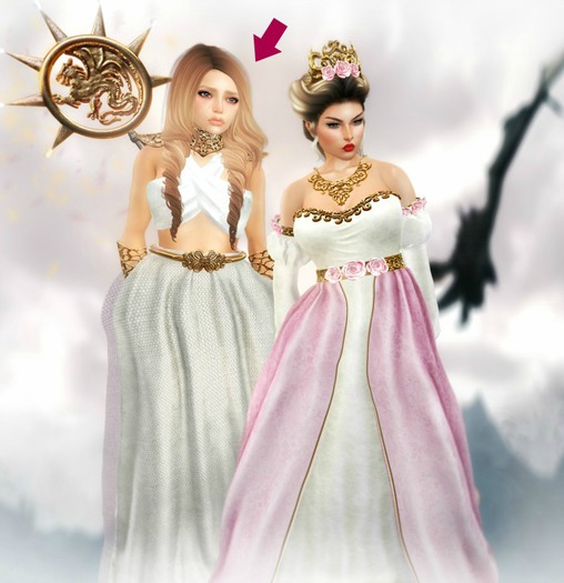Second Life Marketplace - Luas Myr Skirt Fitted Blue