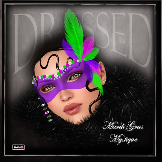 Second Life Marketplace - ::DBL:: Mardi Gras Mystique Mask (DETAILED!)