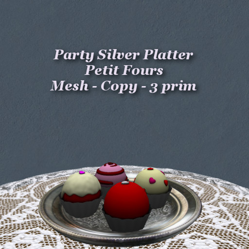 Second Life Marketplace - Party Silver Platter Petit Fours