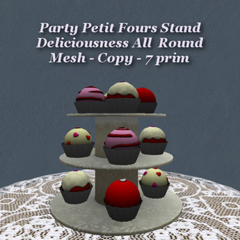 Second Life Marketplace - Party Petit Fours Stand