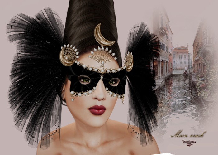 Second Life Marketplace - Terra d'ombrA ☼MOON masquerade mask