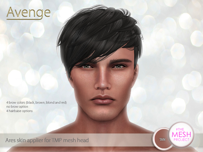 Second Life Marketplace - [Avenge] Ares skin applier for TMP - tan