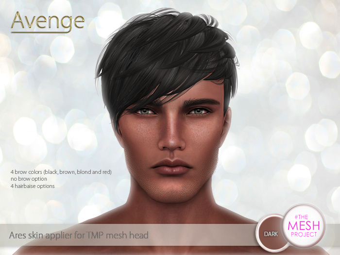 Second Life Marketplace - [Avenge] Ares skin applier for TMP - dark