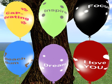 Second Life Marketplace - CaP Balloons Happy FatPack