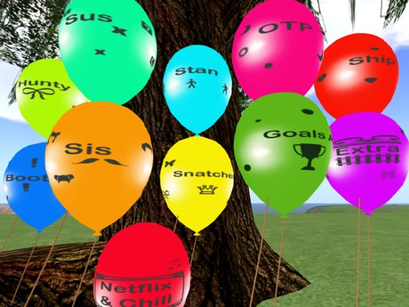 Second Life Marketplace - CaP Balloons Meme/Slang FatPack