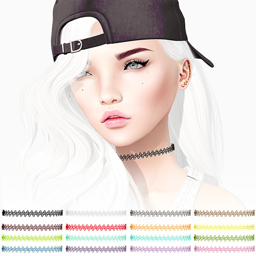 Second Life Marketplace - Amala - Tattoo Choker - Fatpack
