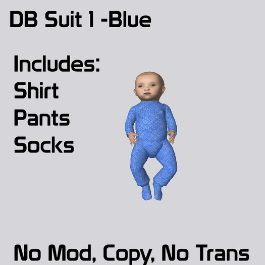 Second Life Marketplace - Digital Designs - DB Suit 1-Blue for Enigma ...