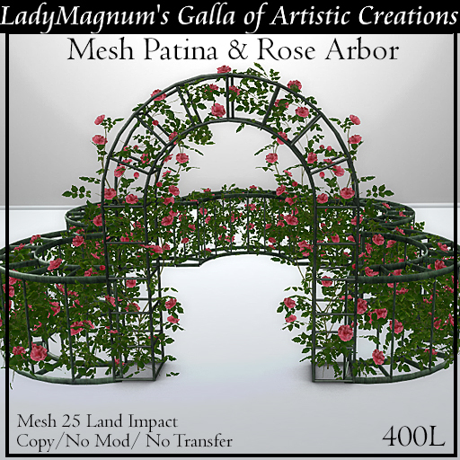 Second Life Marketplace - LadyM's Mesh Patina & Rose Arbor