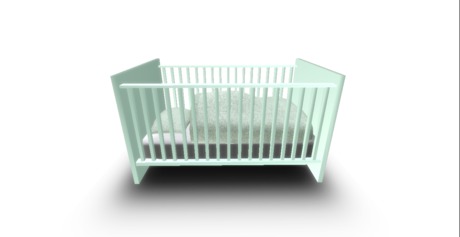 Second Life Marketplace - Advanced Crib For Baby - Sage