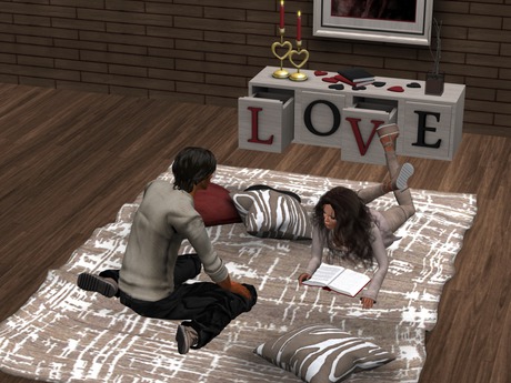 Second Life Marketplace - Cuddle rug Love - 94 animations