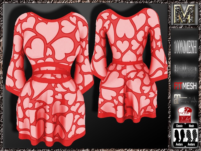 Second Life Marketplace Milena Dress With Cutout Fitmesh