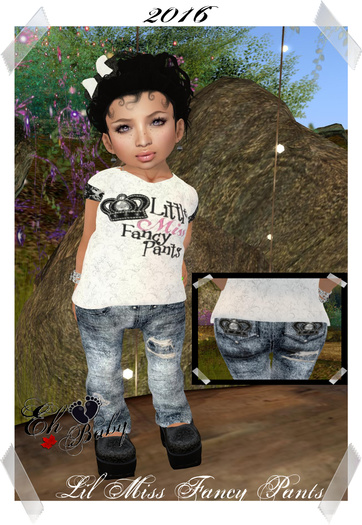 Second Life Marketplace - EH Baby ~ Lil Miss Fancy Pants Outfit