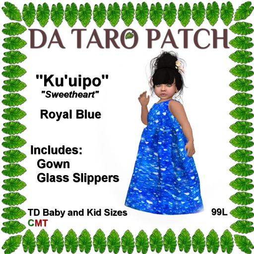 Second Life Marketplace - TP - Kuuipo Gown - Royal Blue