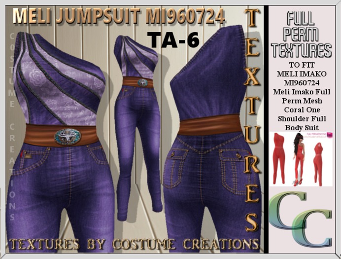 Second Life Marketplace Meli Jumpsuit Mi960724 Ta 6 Full Perm Texture