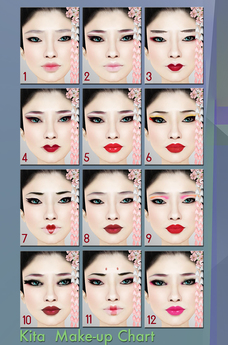 Second Life Marketplace - TuTy's new Kita - Geisha skin FULL PACK