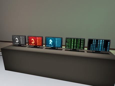 Second Life Marketplace - DJ monitor set animated