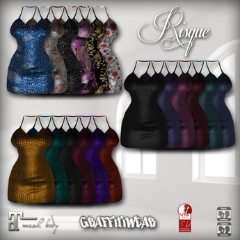 Second Life Marketplace - Graffitiwear Floral Risque Dress