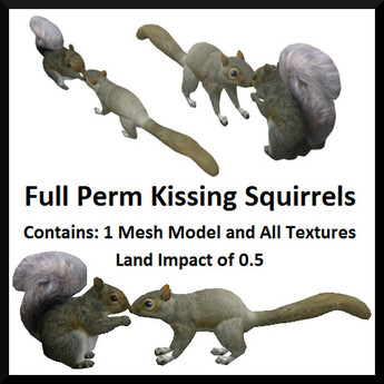 Second Life Marketplace - Full Perm Kissing Squirrels