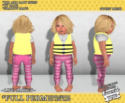 Second Life Marketplace - FULL PERM ~*Sweet Mesh~ Life Jacket