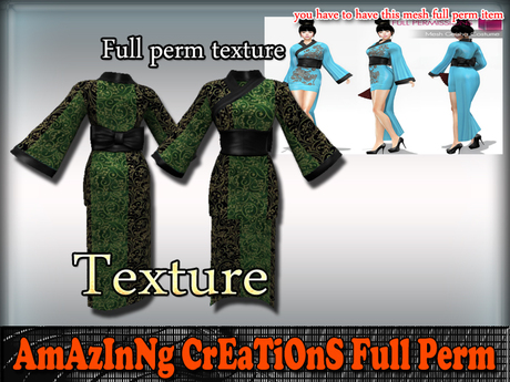 Second Life Marketplace - AmAzINg CrEaTiOnS Texture Geisha Costume 71