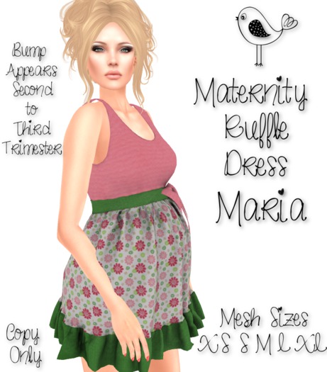 Second Life Marketplace - ~TCR~ Maternity~ Maternity Dress Maria