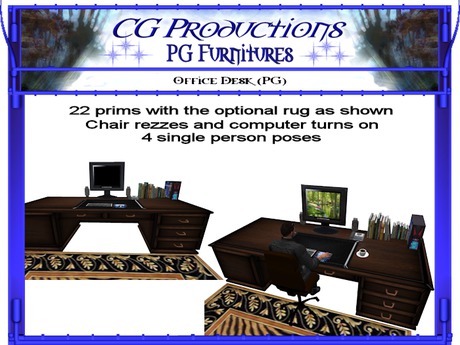 Second Life Marketplace - CGP Office Desk (PG)