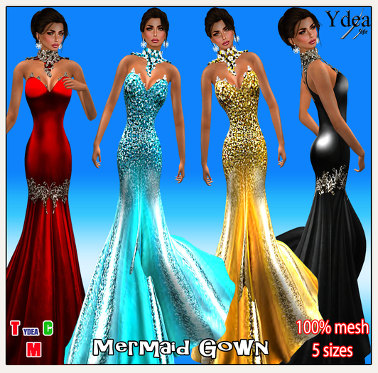 Second Life Marketplace Ydea Mermaid Gown