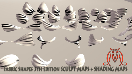 Second Life Marketplace - Fabric Shapes 3th edition FULL PERM SCULPT ...