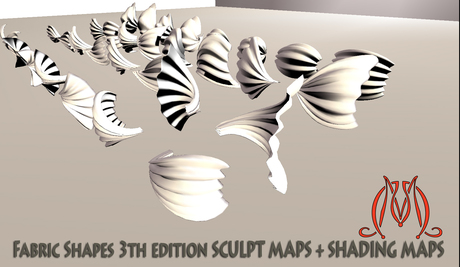 Second Life Marketplace - Fabric Shapes 3th edition FULL PERM SCULPT ...