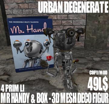 Second Life Marketplace - Mr Handy and Box - 3D MESH DECO FIGUR