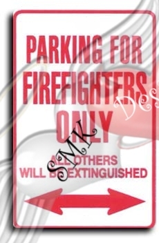 Second Life Marketplace - Firefighters Parking ONLY! Sign