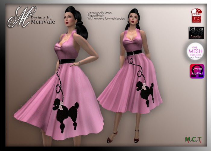 Second Life Marketplace - Merivale Janet poodle dress