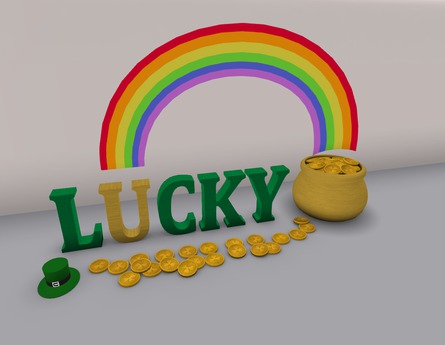Second Life Marketplace - St. Patrick Lucky Gold Pot and Rainbow [Full ...