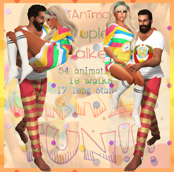 Second Life Marketplace - ANTI-COVID sale! ***CrazyFun Couple Walker ...