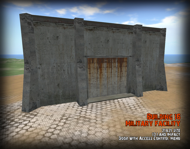 Second Life Marketplace - Building #16 FULLPERM - military facility
