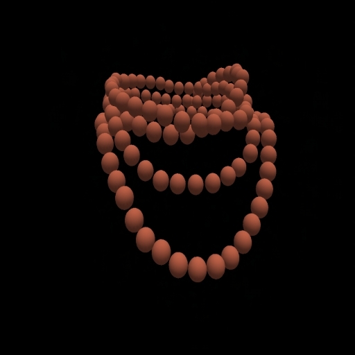 Second Life Marketplace - Dark Coral Wrapped Bead Necklace