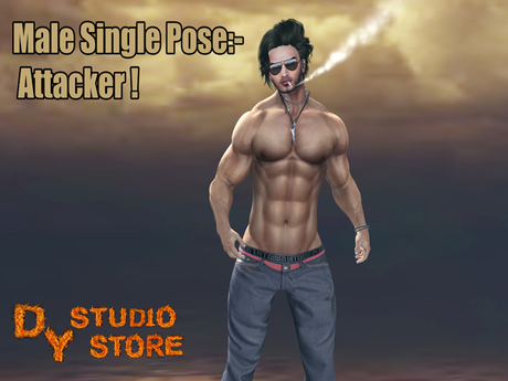 Second Life Marketplace - DyStudio Male Single Pose Attacker