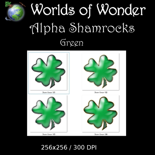 Second Life Marketplace - WoW Shamrock Textures - Green