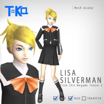Second Life Marketplace - Toka Designs - Lisa Silverman avatar from ...