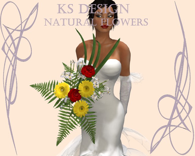 Second Life Marketplace - KS Design: Spring bouquet of flowers "Only ...