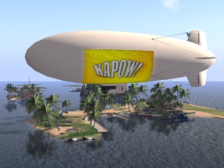 Second Life Marketplace - blimp TV screens