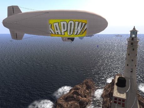 Second Life Marketplace - blimp TV screens
