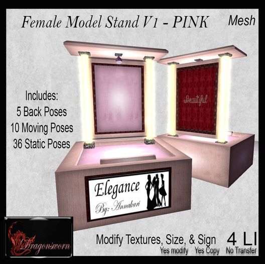 Second Life Marketplace - Female Model Stand V1