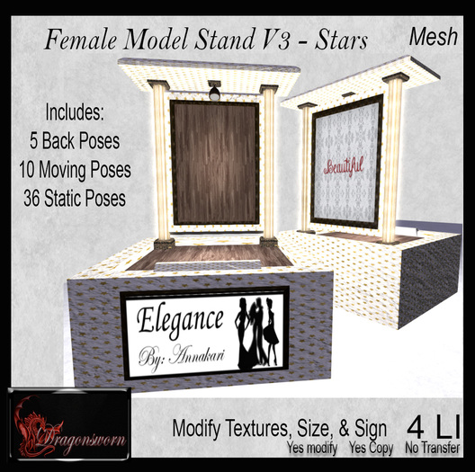 Second Life Marketplace - Female Model Stand V3
