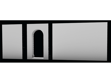 Second Life Marketplace - Classic "ribbed" wall elements M1041 M1043