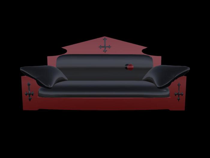 Second Life Marketplace - Vampire Couch w/Cuddle Pose