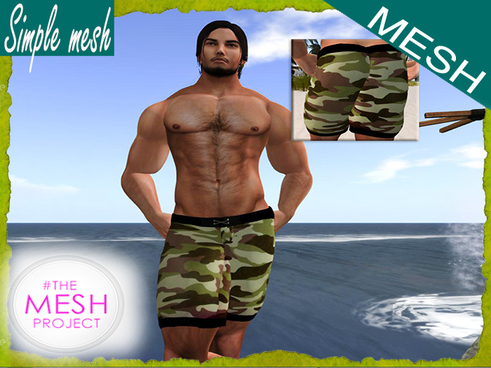 Second Life Marketplace - SM Camo Boardies TMP