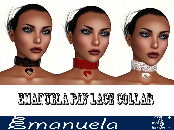 Second Life Marketplace - Emanuela RLV Lace Collar